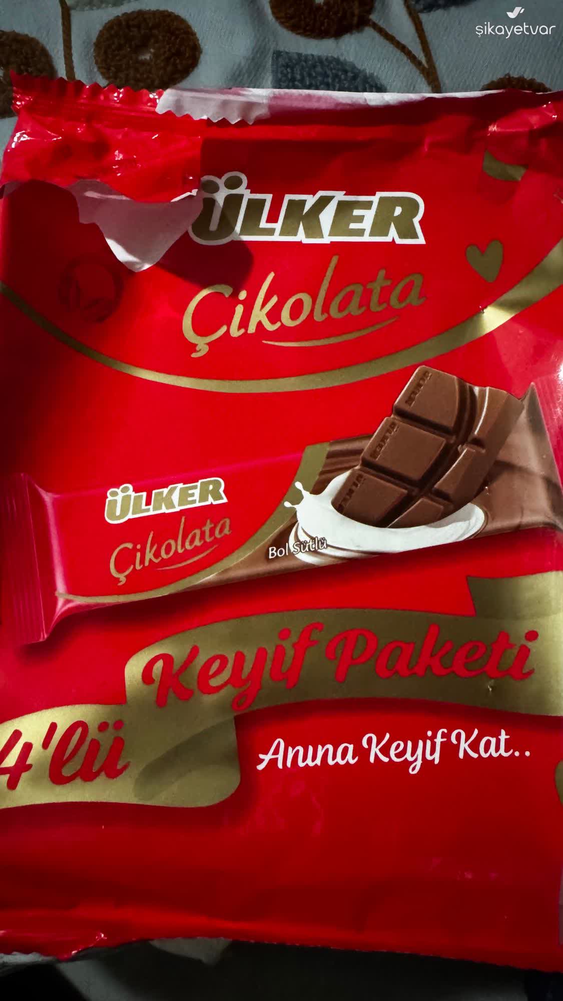 Ülker Çikolata Keyif Paketi Bozuk Ve Eksik Ürün Sorunu - Şikayetvar
