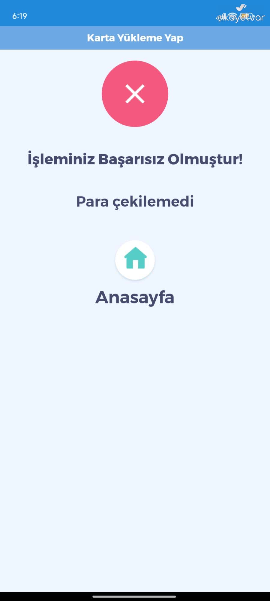 Papara Antalyakart Online Bakiye Yüklemede Sürekli Hata Ve Mağduriyet ...