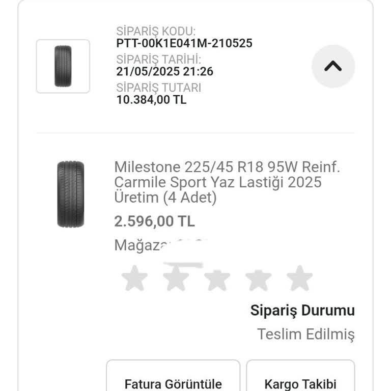 Milestone Lastik Kalitesizliği - Şikayetvar