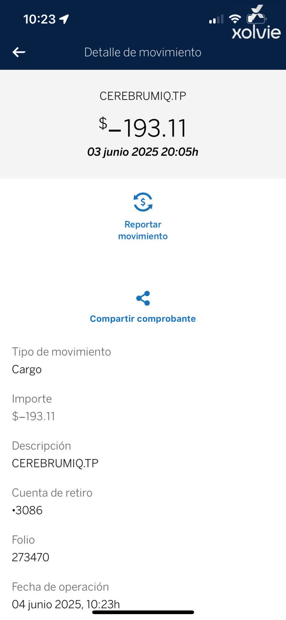 Cerebrum IQ Cargos no autorizados de Cerebrum IQ, solicito reembolso ...