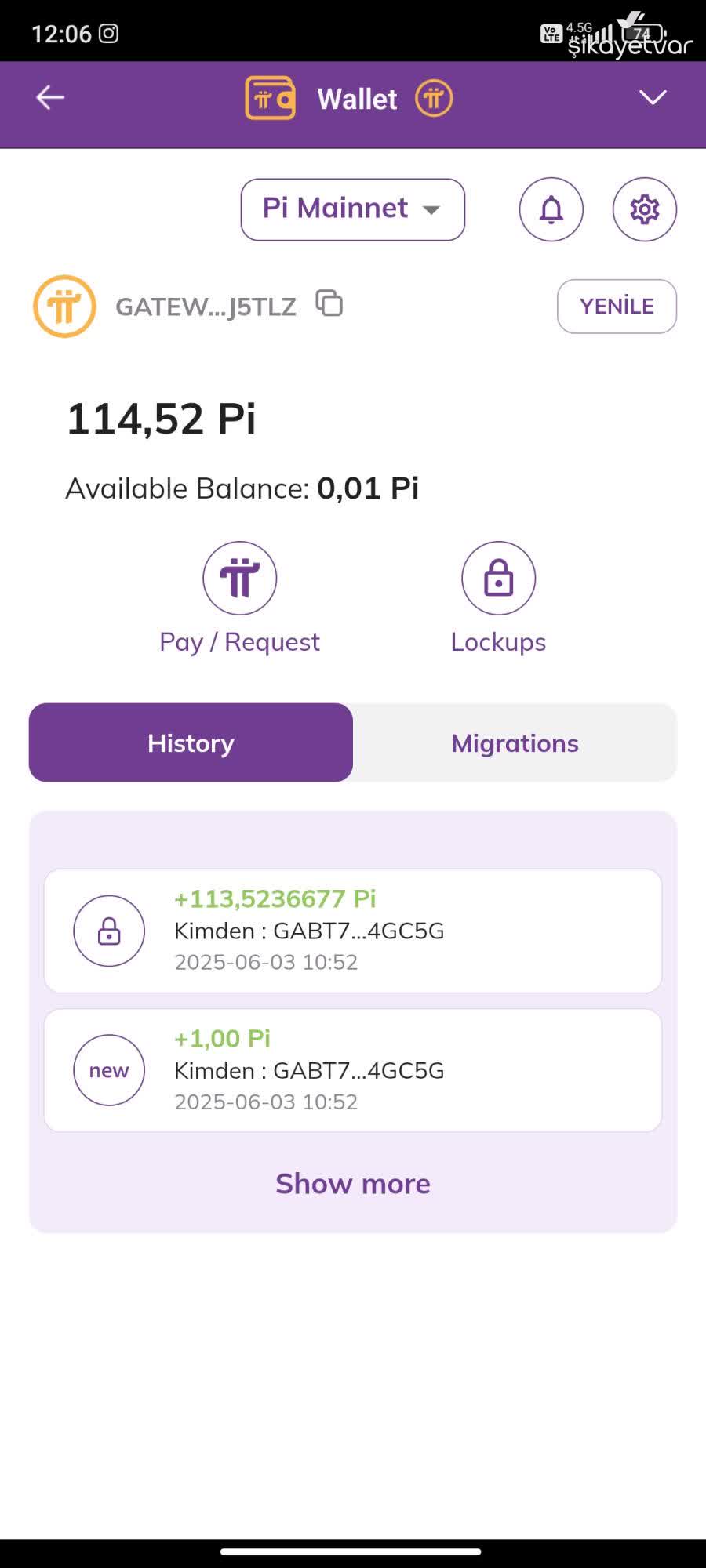Pi Network Transferred My 114 Pi Coins Without Permission and Shows 0 ...