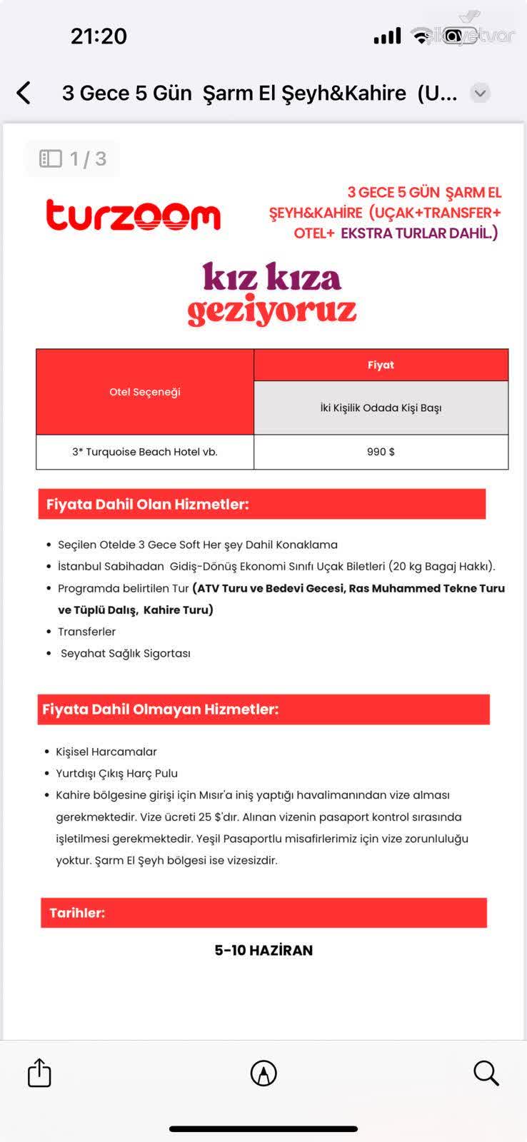 Turzoom Mısır Turunda Organizasyon Eksikliği Ve Mağduriyet - Şikayetvar