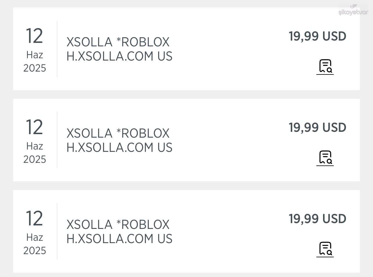Xsolla Roblox Üzerinden İzinsiz Kredi Kartı Çekimi Mağduriyeti - Şikayetvar