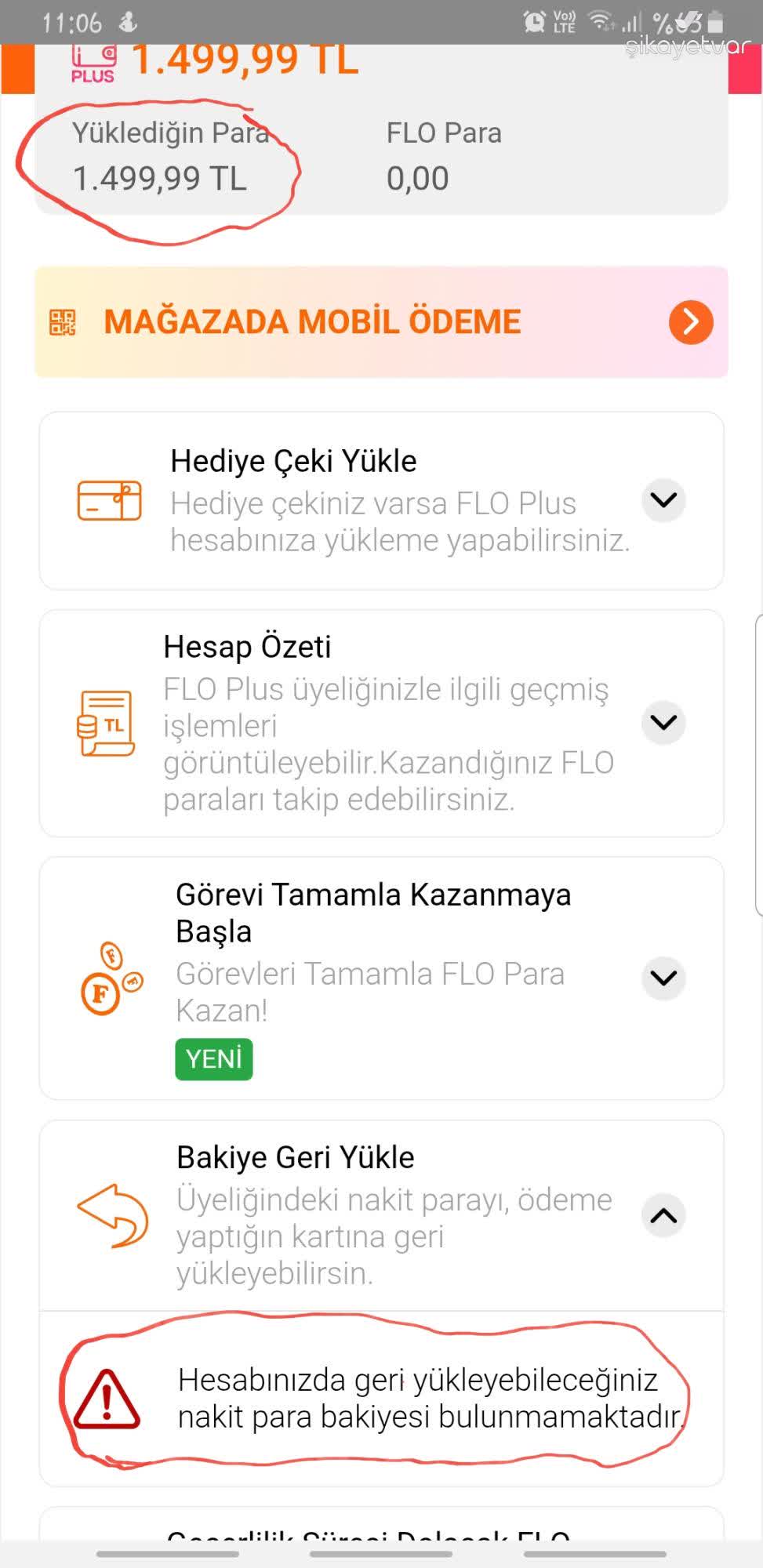 FLO Ayakkabı FLO İade Tutarım Karta Değil Flo Plus'a Aktarıldı Paramı ...
