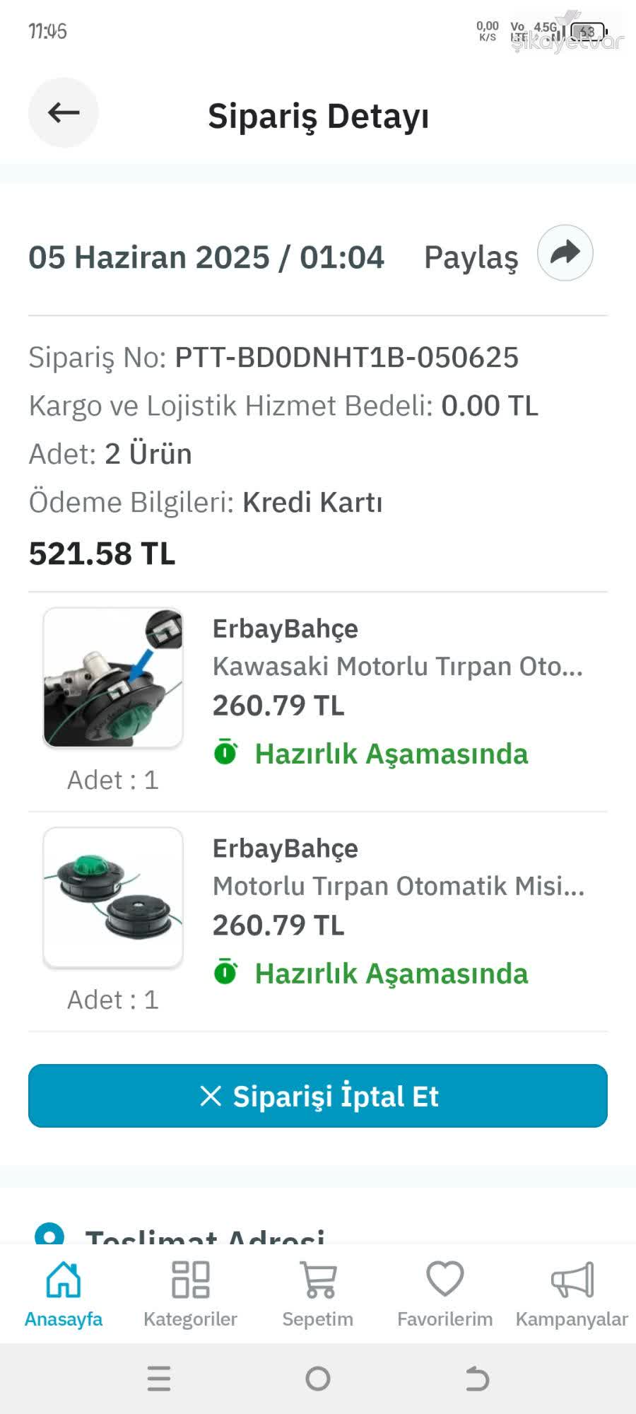 Erbay Bahçe Ve Tarım Ürünleri Alınan Ürün 10 Gündür Teslim Edilmedi ...