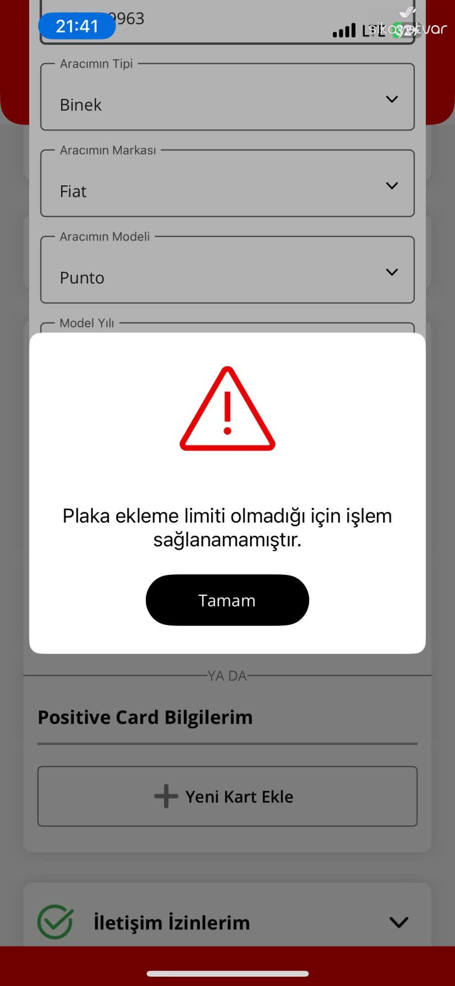 Petrol Ofisi Uygulamasında Plaka Ekleme Sorunu Ve İletişimsizlik - Şikayetvar