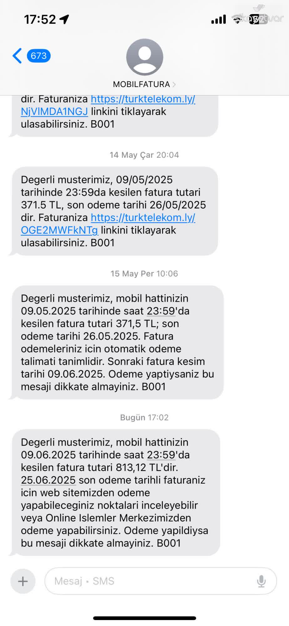 Türk Telekom Taahhüt Bitimine Yakın Yüksek Fatura Talebiyle Karşılaştım ...