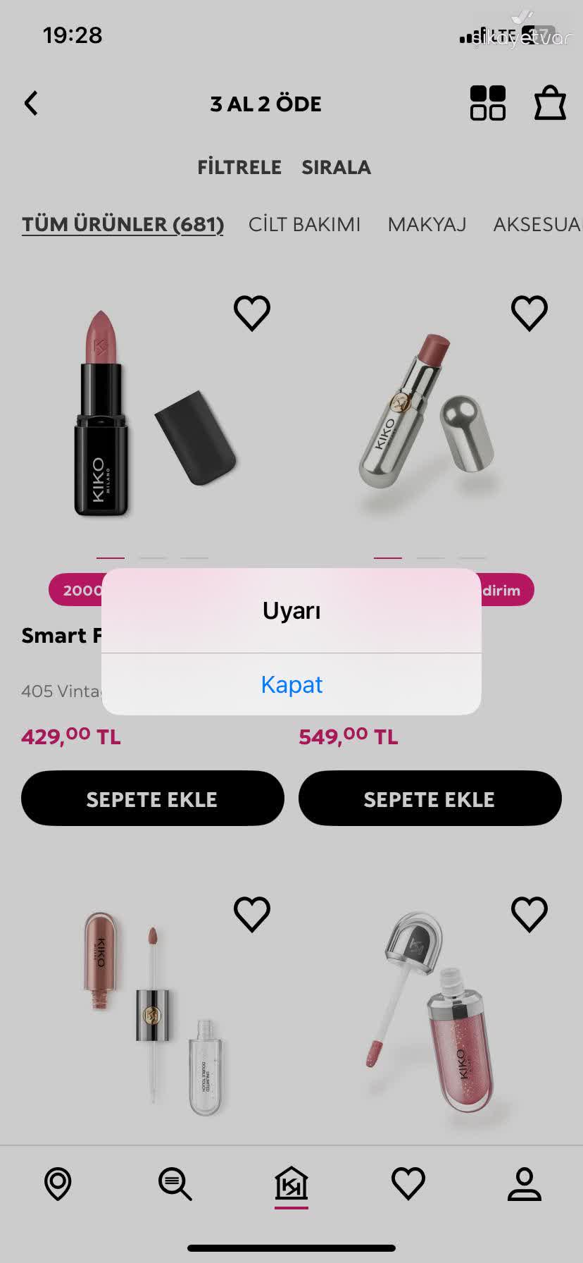 Çözüldü: Kiko Milano Uygulamasında Sepete Ekleme Ve Üyelik İptali ...