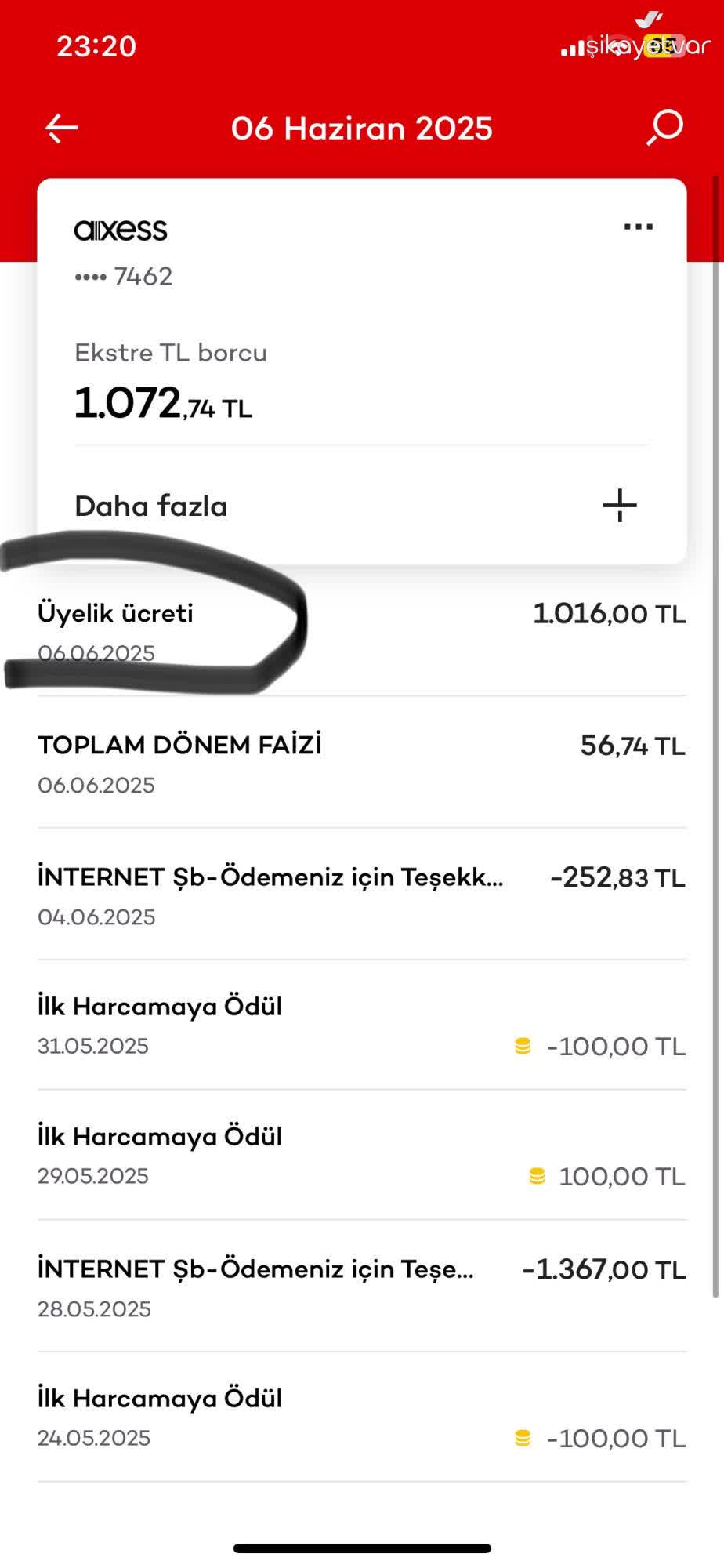 Akbank Axess Gold Troy Kart Yıllık Ücreti İade Edilmedi - Şikayetvar