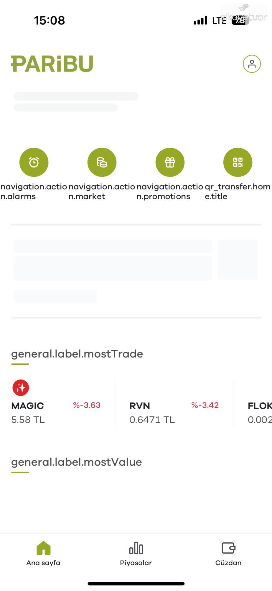 Paribu Uygulamasında Hesap Bilgilerine Erişemiyorum - Şikayetvar