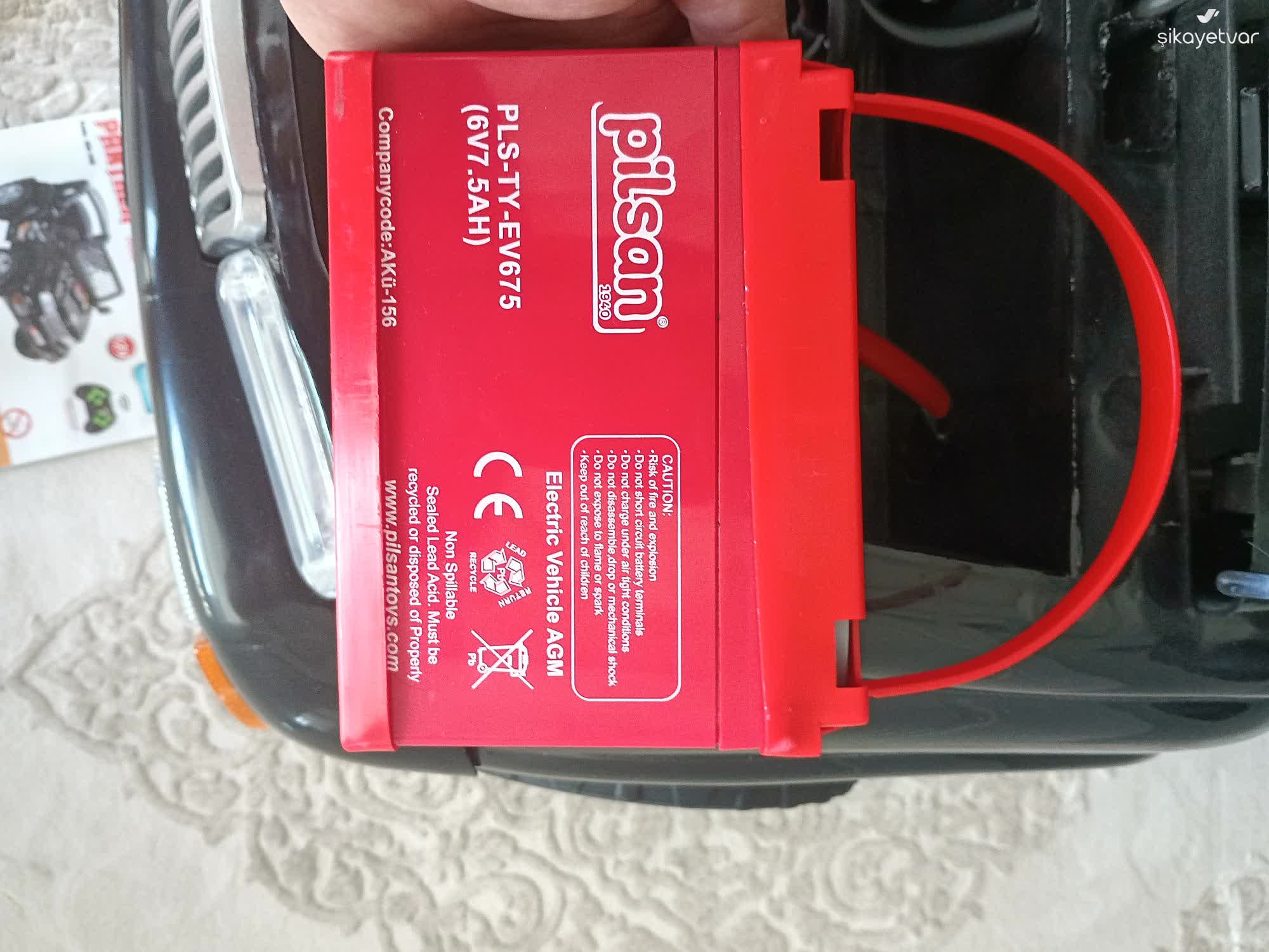 Pilsan Oyuncak Pilsan Akülü Arabada Yanlış Akü Ve Eksik Bilgilendirme ...