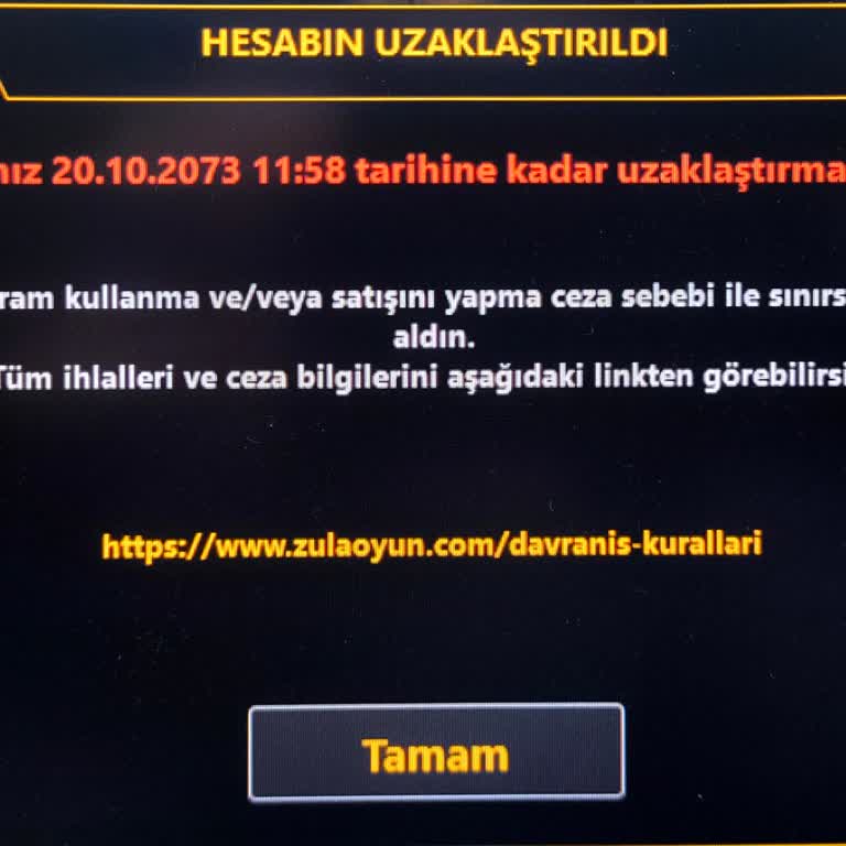 Zula Oyun Haksız Hesap Askıya Alınması Ve Destek Ekibinin İlgisizliği - Şikayetvar