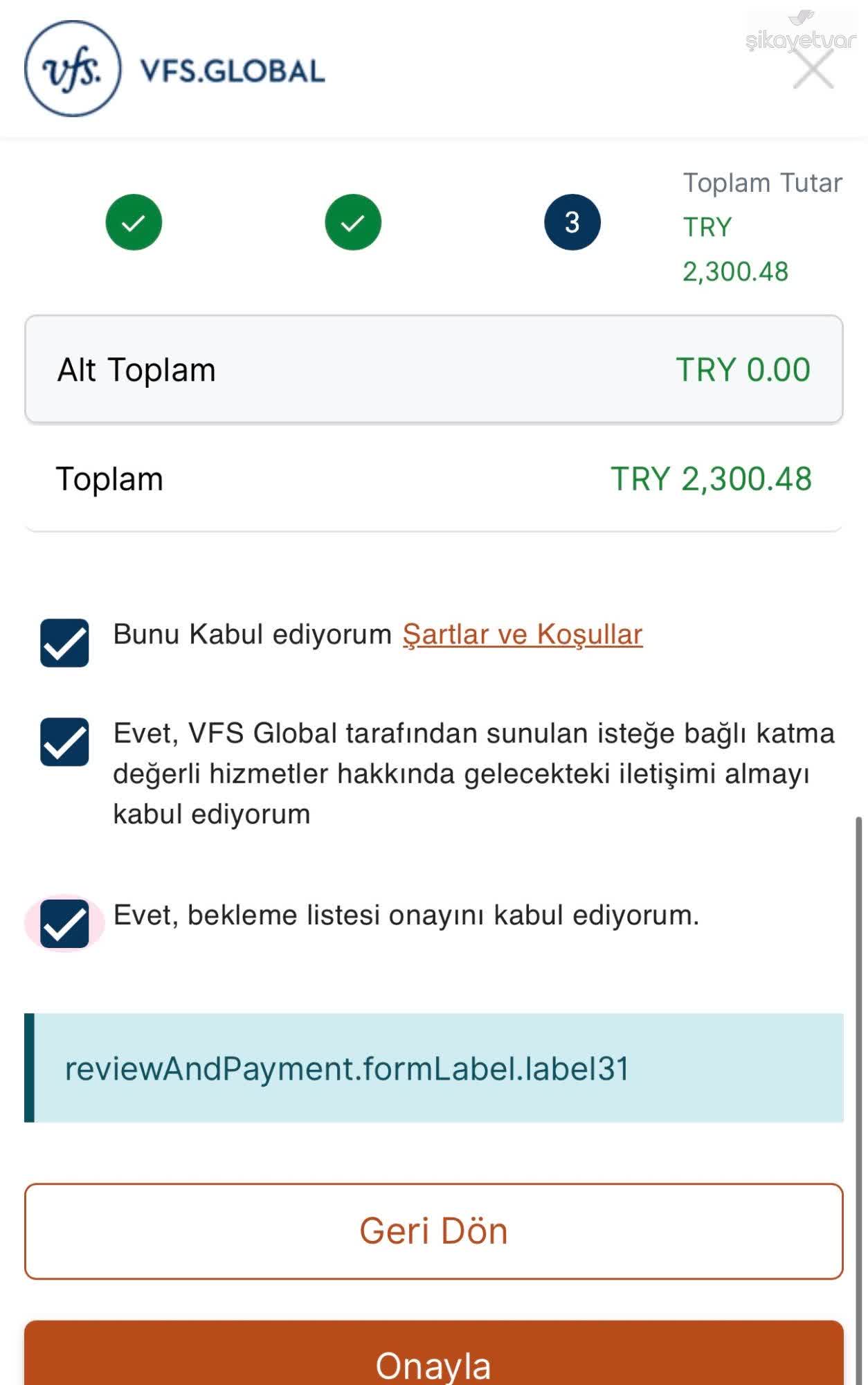 VFS Global Vize Randevu Sisteminde Hata Nedeniyle Randevu Kaçırma ...