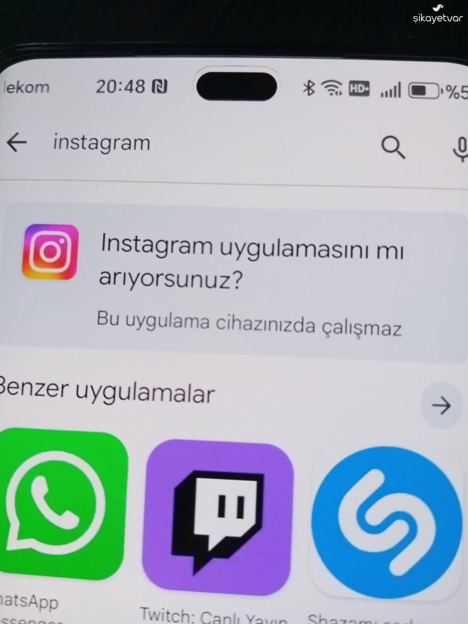 Honor Magic 7 Lite Telefonumda Instagram İndirilemiyor - Şikayetvar