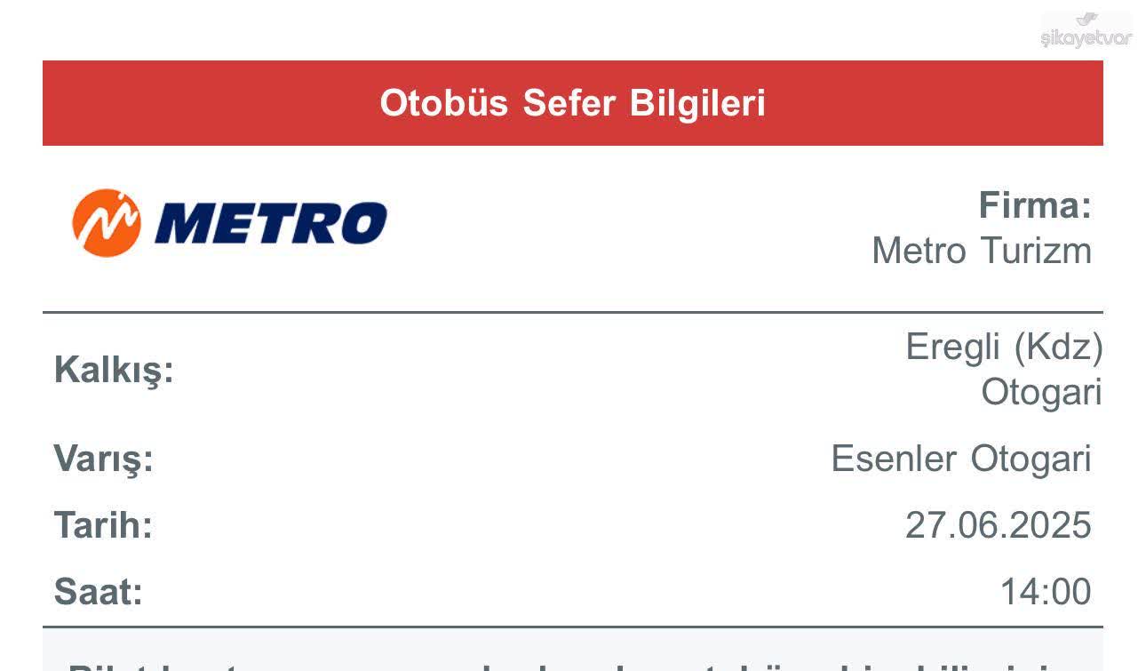 Metro Turizm'de Eski Ve Arızalı Araçlarla Güvensiz Yolculuk - Şikayetvar