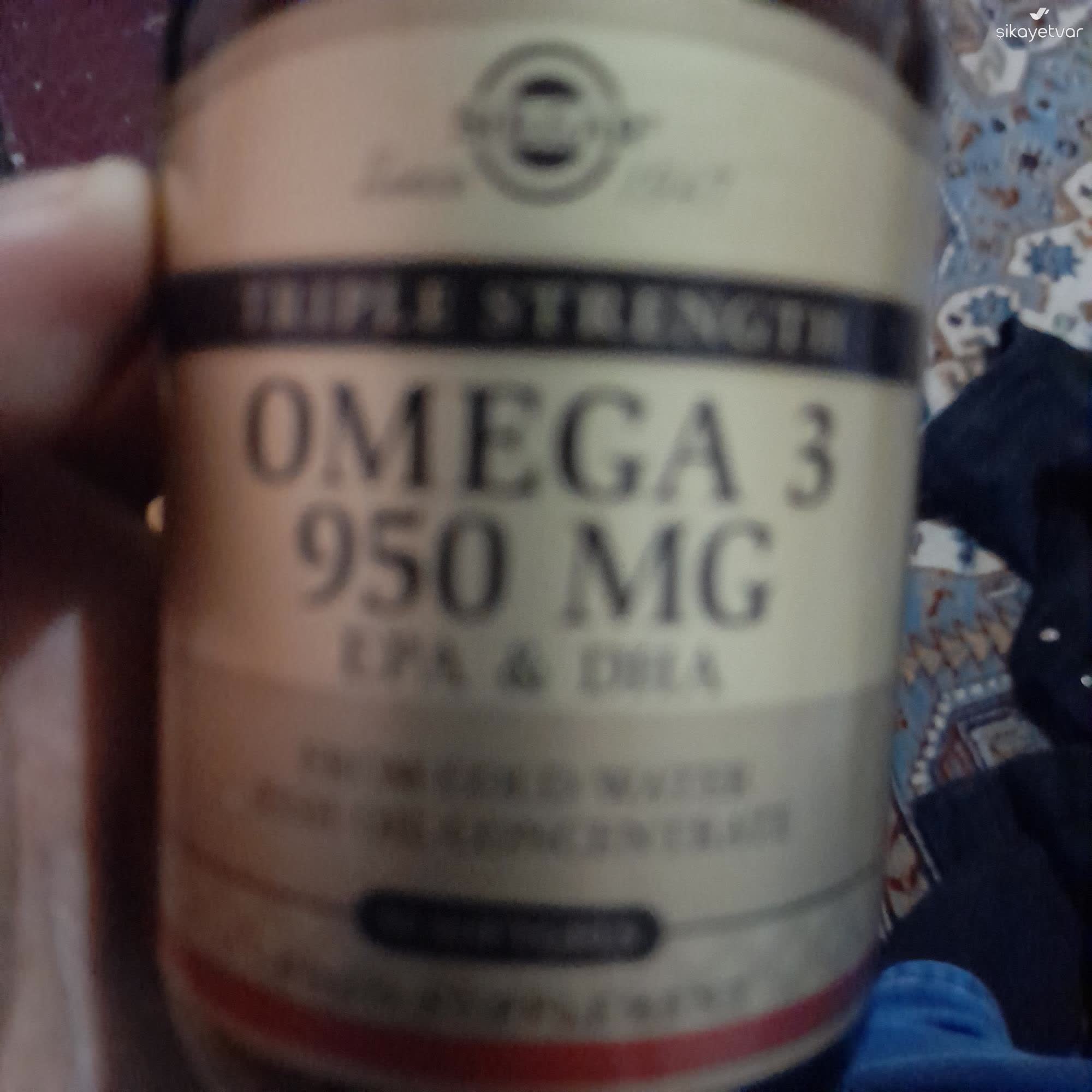 Solgar Omega 3 950 Mg Ürününde Koku Ve Gaz Sorunu - Şikayetvar