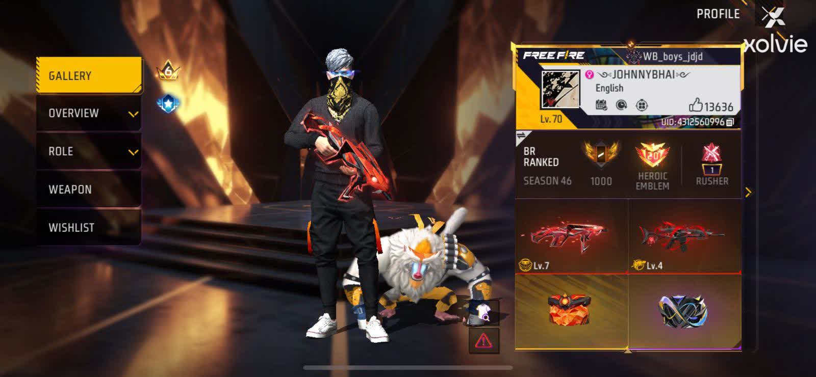 Garena Free Fire Please Recover My Free Fire Account - Xolvie