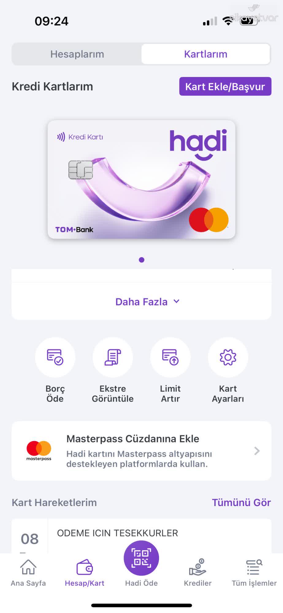 Hadi - TOMBANK Tom Bank Hadi Kart Mağduriyeti Ve Faturamı Ödeyemiyorum ...