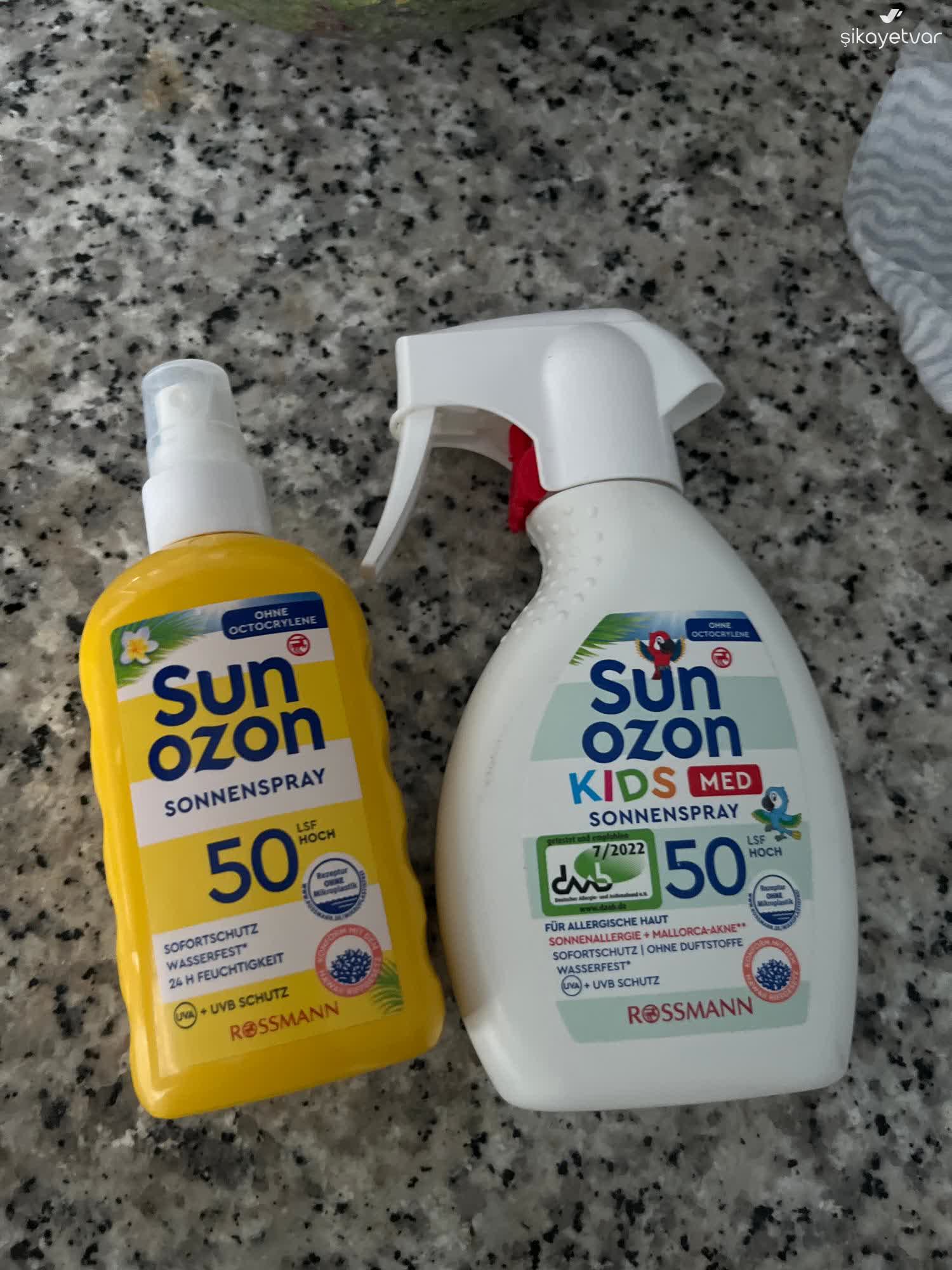 Rossmann Sun Ozon Güneş Kremi Hiçbir Koruma Sağlamıyor - Şikayetvar