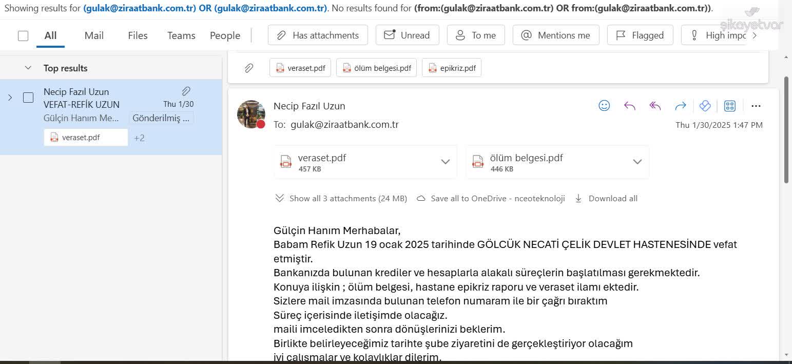 Ziraat Bankası Hayat Sigortalı Kredi Kapatma Sürecinde Banka Ve Sigorta ...