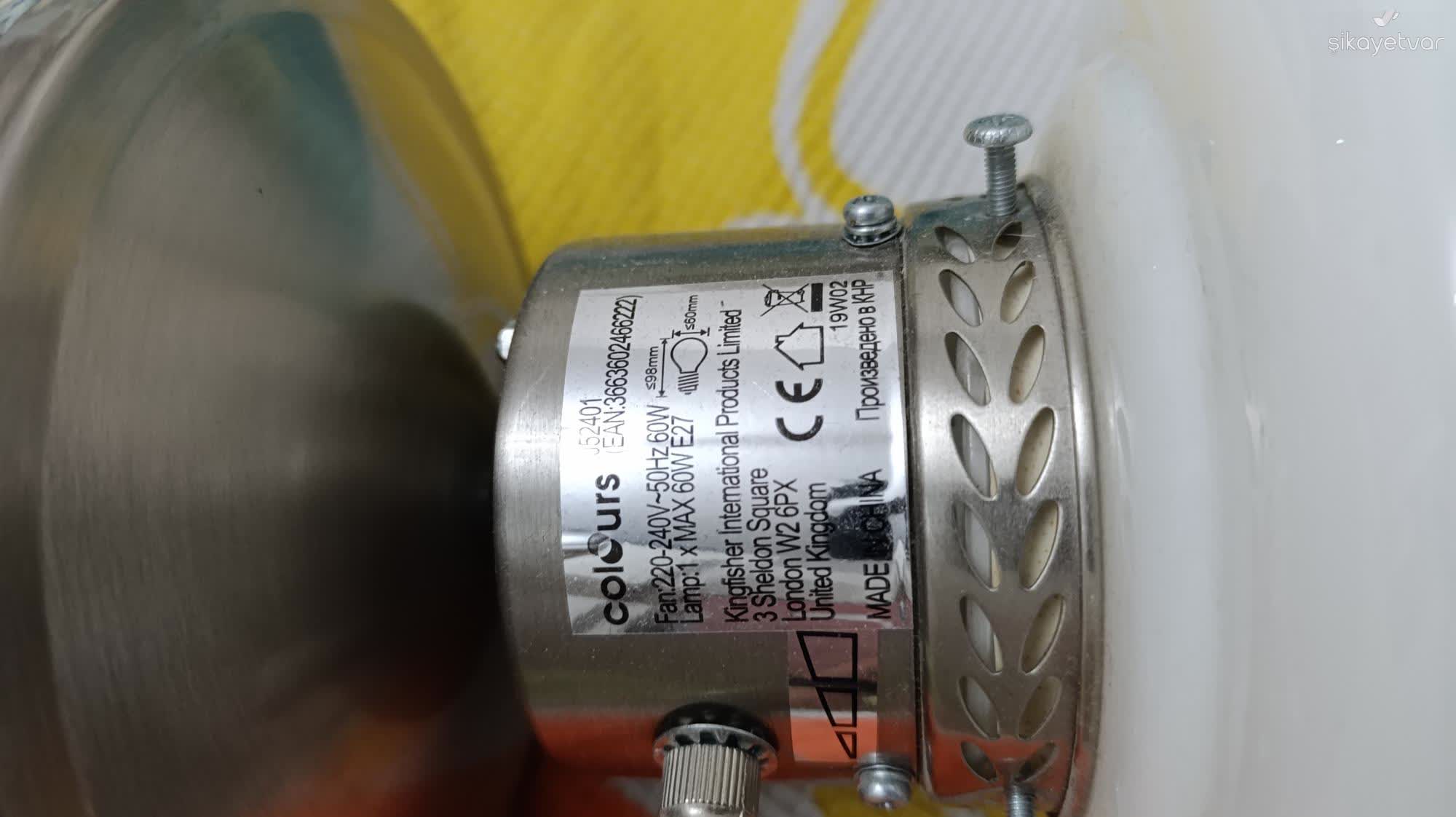 Koçtaş Tavan Vantilatörü İçin Montaj Aparatı Bulamıyoruz - Şikayetvar