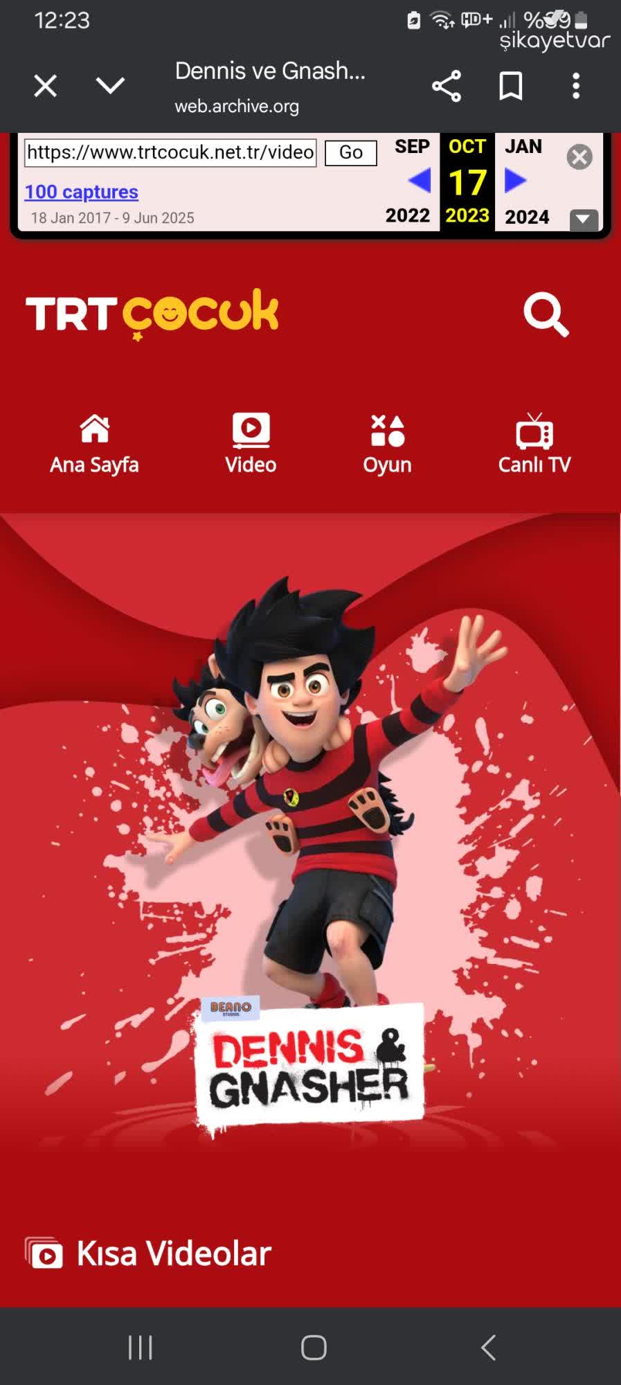 TRT Çocuk Dennis ve Gnasher Yerine Daha Uygun Çizgi Filmler İstiyoruz ...