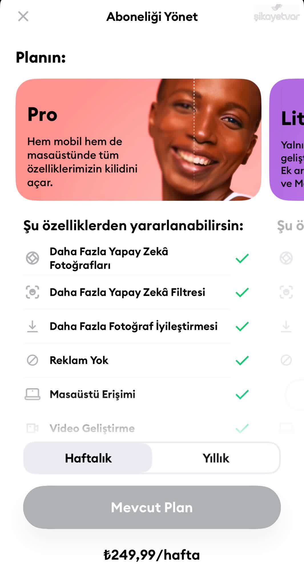 Remini Charged Me ₺249 Weekly Without Consent Despite Not Using the App - Xolvie