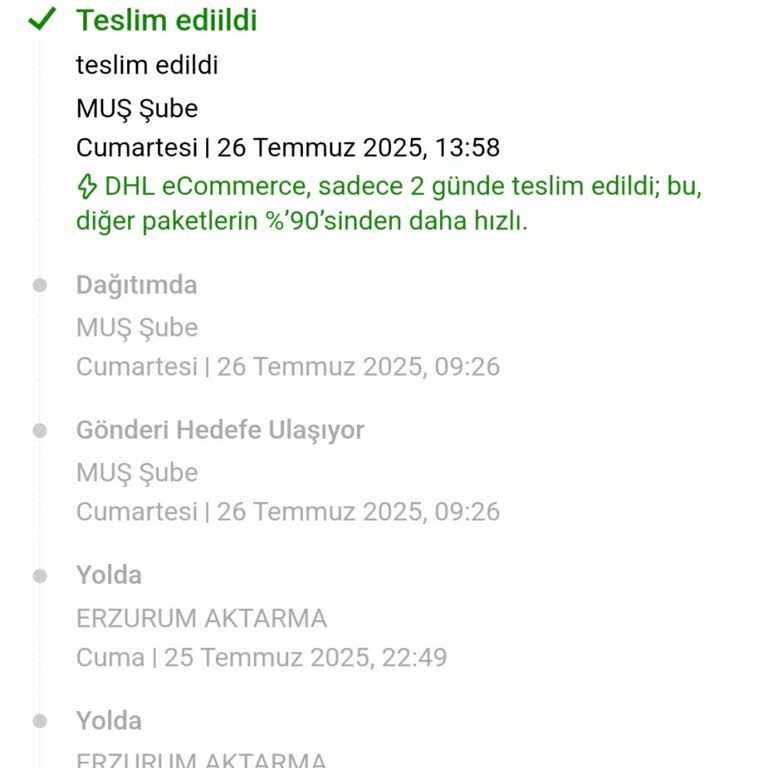 DHL eCommerce Türkiye Teslim Edilmediği Halde Teslim Görünen Kargom ...