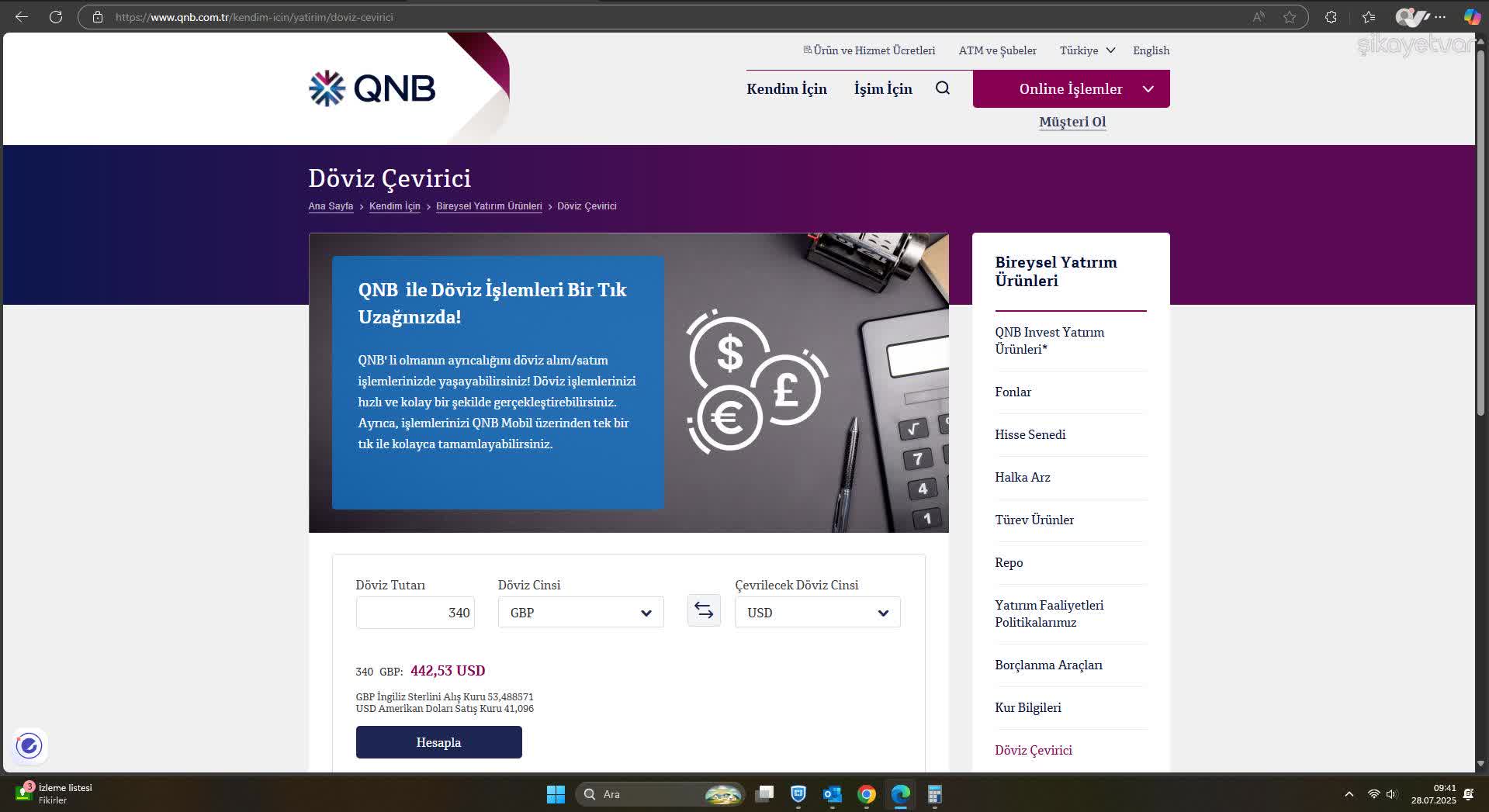 QNB Türkiye Kredi Kartı Döviz İşleminde Fazladan Ücret Yansıtıldı - Şikayetvar