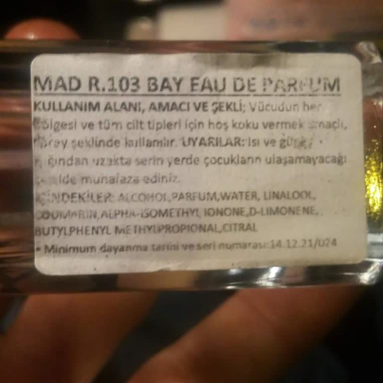 Mad Parfüm Mad R103 Parfümünde Koku Değişikliği Şüphesi - Şikayetvar