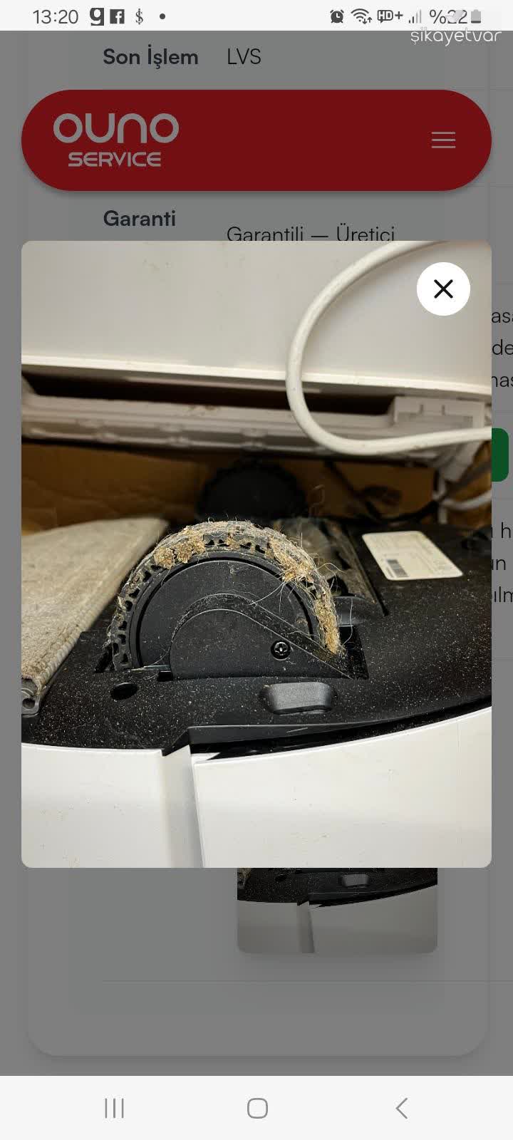 Ouno Service Mova S10 Plus 'ı Garanti Dışı Bıraktı - Şikayetvar