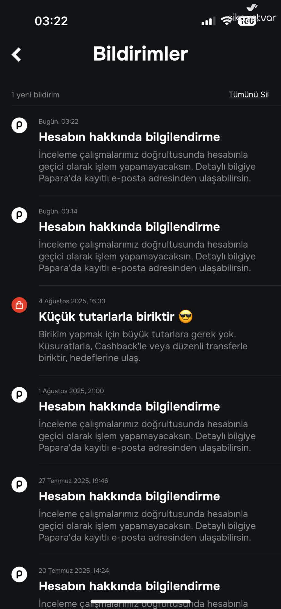 Papara Hesabımda Haksız Blokaj Nedeniyle Mağduriyet Ve Yetersiz Müşteri ...