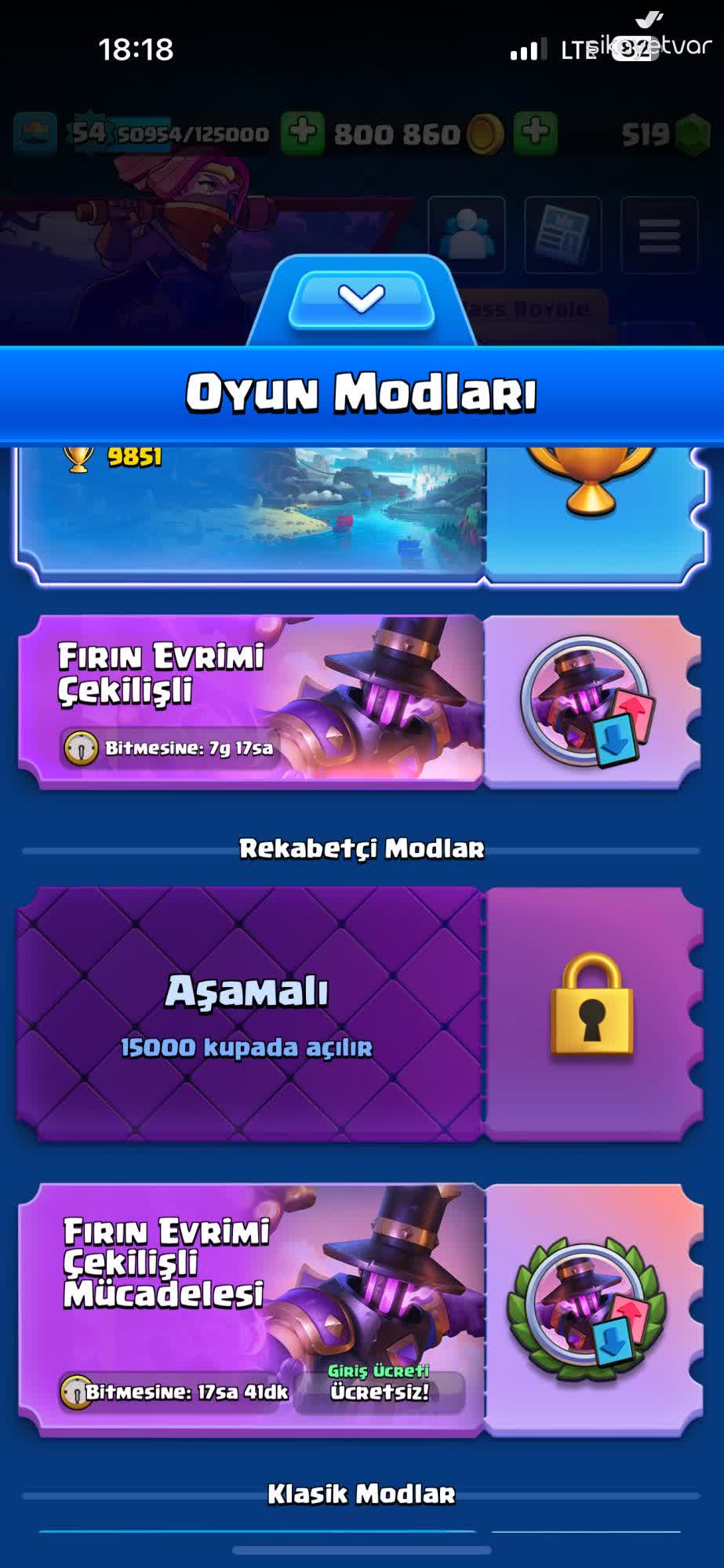 I Face Missing TFT and Progressive Modes Issue in Clash Royale on ...