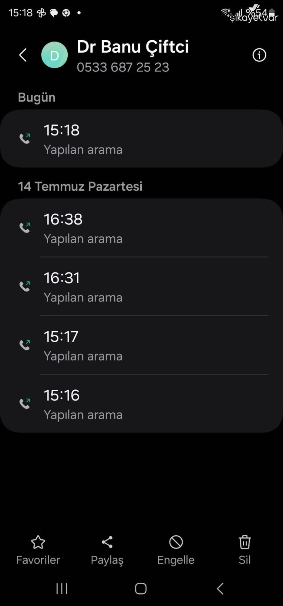 Dr. Banu Çiftçi Randevu İçin Ulaşamıyorum, Geri Dönüş Bekliyorum ...