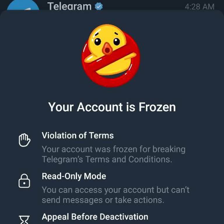 Telegram blocked my account without warning, how can I appeal this ...