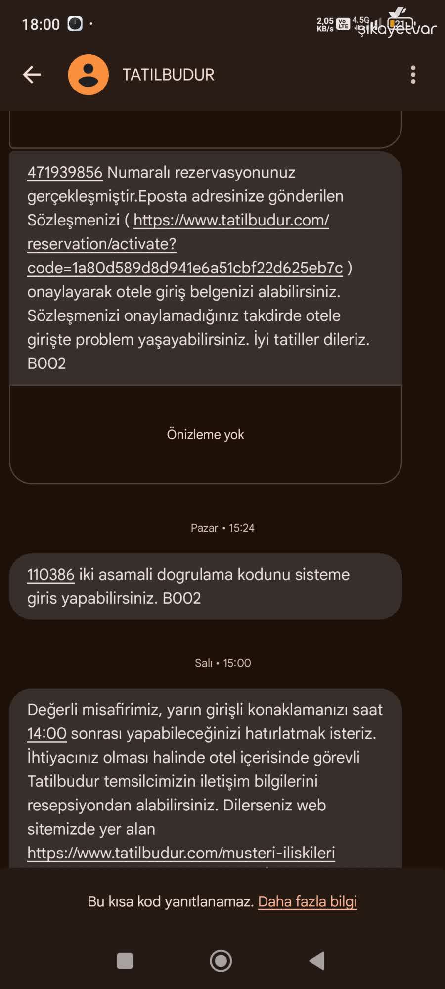 Tatilbudur Otel Rezervasyonunda Çıkış Tarihi Hatasıyla Mağdur Edildik ...