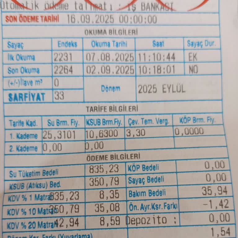 Adana Büyükşehir Belediyesi Beklenmedik Yüksek Su Faturası Ve Fatura ...