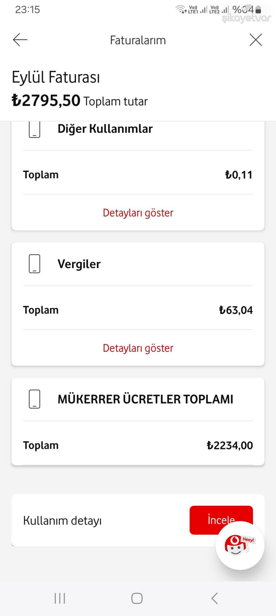 BTK Faturama Anlamsız Ve Yüksek Mükerrer Ücret Yansıtıldı - Şikayetvar