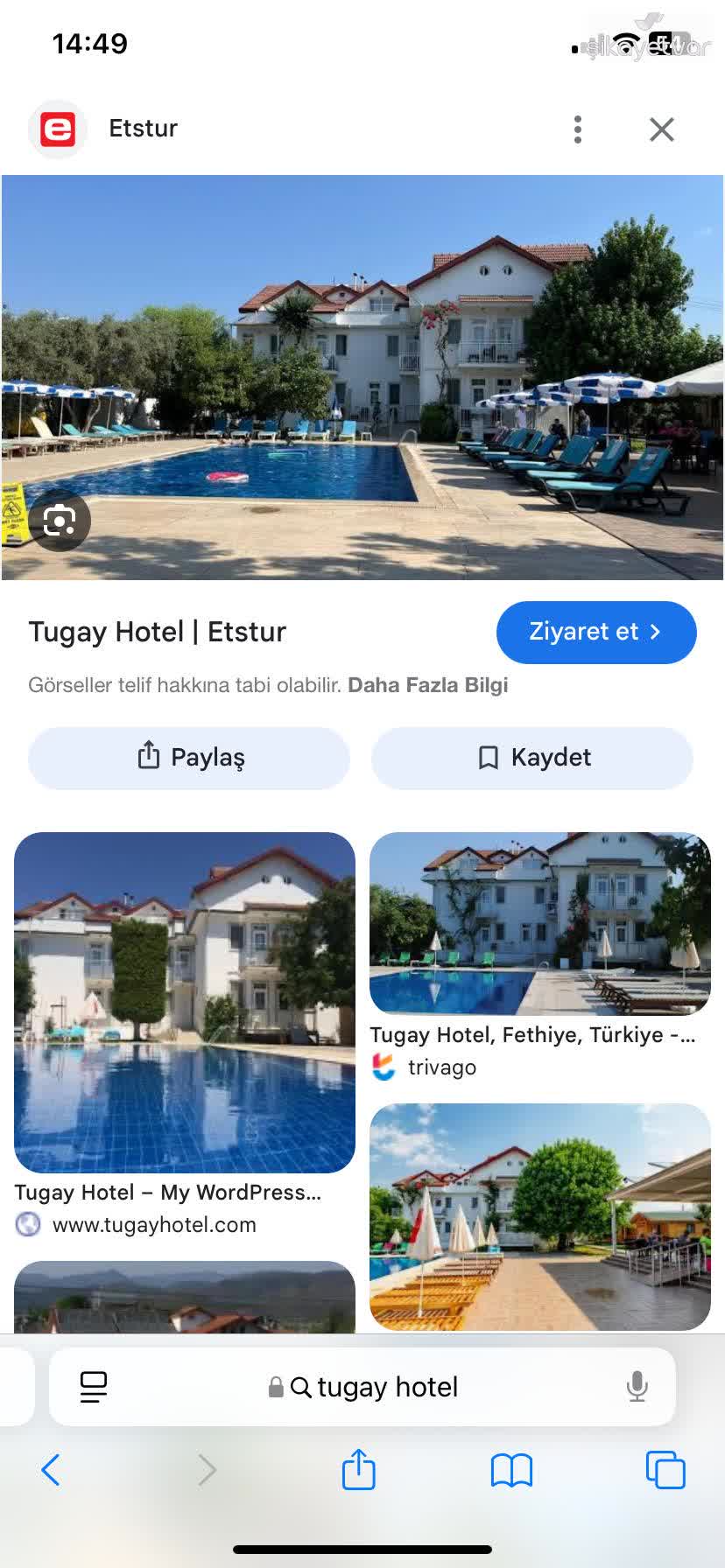Tugay Hotel Fethiye'de Tatilim Hayal Kırıklığı Oldu - Şikayetvar