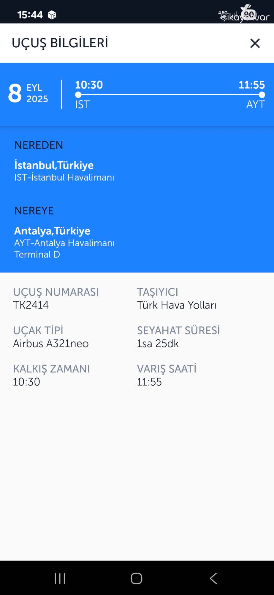 THY Ekstra Koltuk Ücreti Ödedim, Yan Yana Oturamadık Ve ...