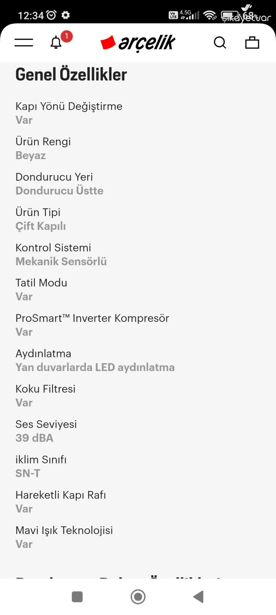 Arçelik Buzdolabı Motor Garantisinin Geçerli Olmamasına İtiraz - Şikayetvar