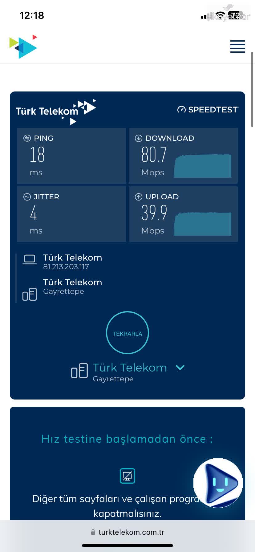 Türk Telekom 1000 Mbps Fiber Paketinde Vaat Edilen Hızın Onda Birini ...
