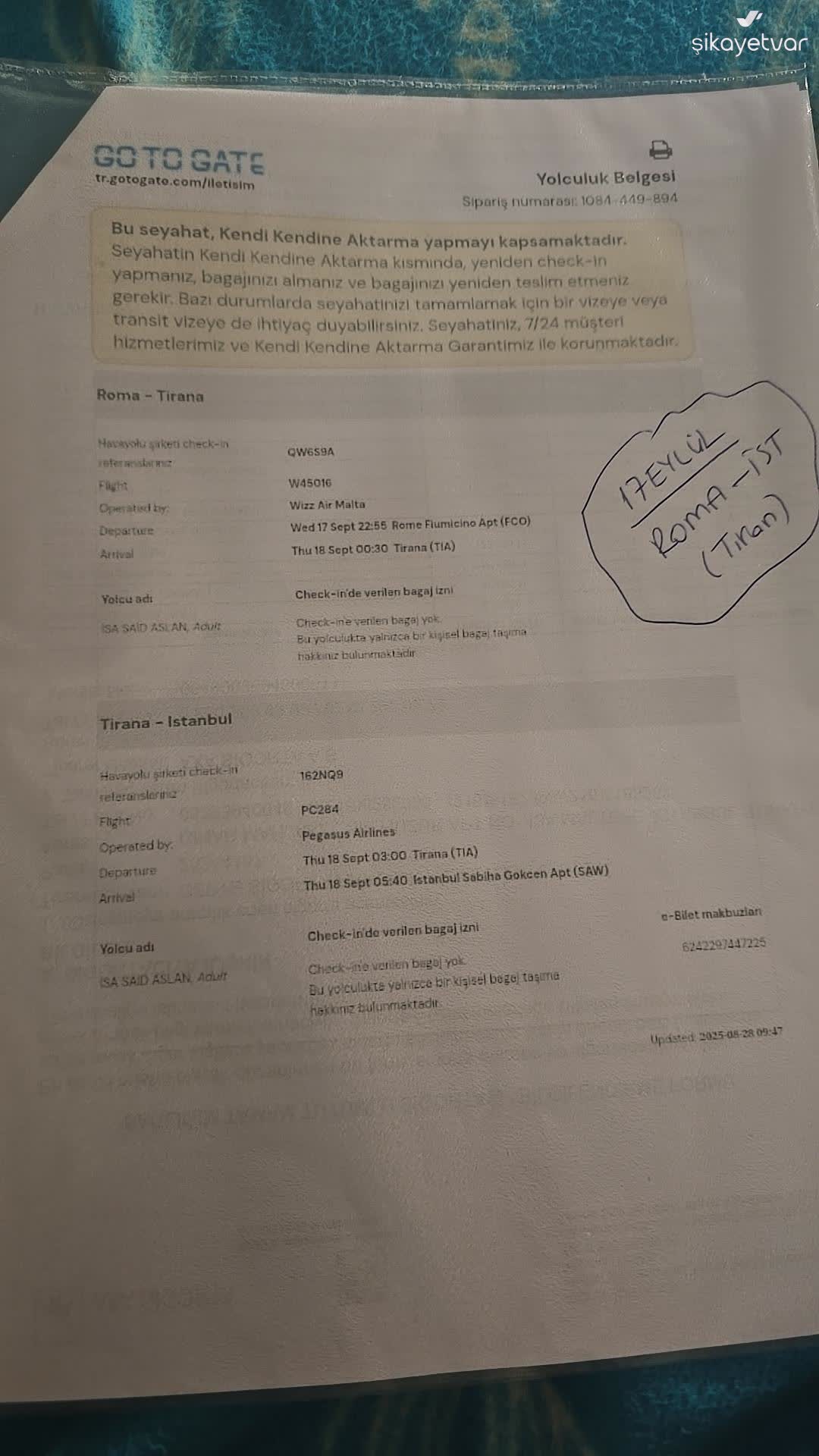 I Face No Refund from GoToGate for Wizz Air Connecting Flight Ticket ...