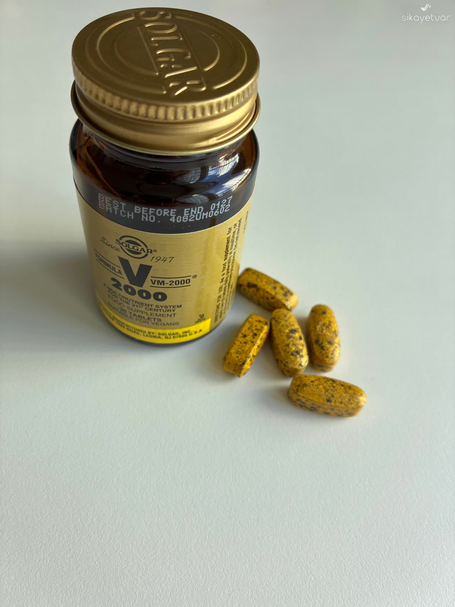 Solgar V2000 Vitamin Tabletlerinde Siyah Benekler Ve Yetersiz Müşteri ...