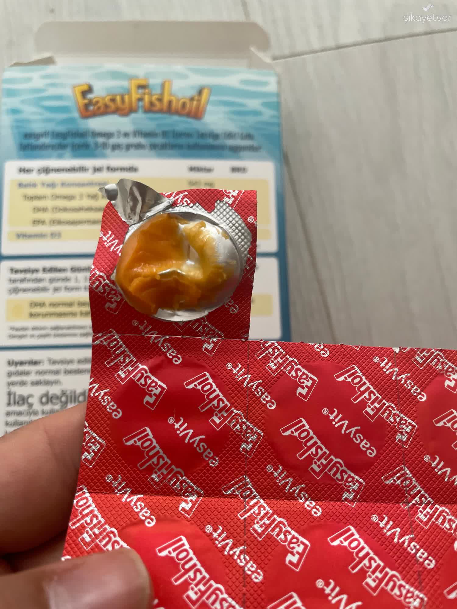 Çözüldü: Easyvit Easy Fish Oil Jel Tabletler Tek Parça Çıkmıyor ...