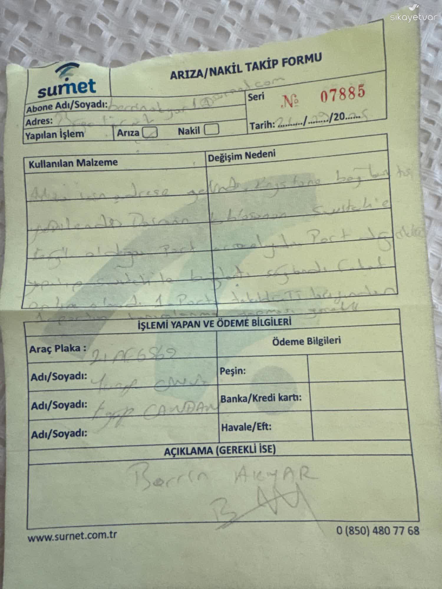 Surnet İnternet Bağlantısı Sorunu Ve Yüksek Cayma Bedeli Mağduriyeti - Şikayetvar