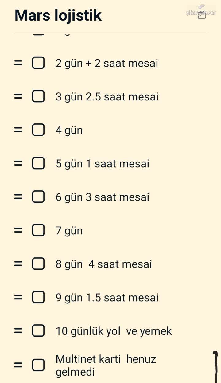 Mars Lojistik Ek Mesai Ve Ücretlerim Eksik Veya Geç Yatırılıyor ...