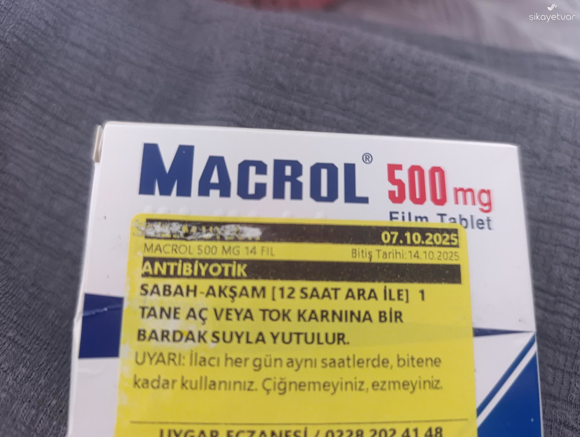 Sanovel İlaç Macrol 500 Mg İlacı Ciddi Yan Etkilere Yol Açtı, Günlük ...