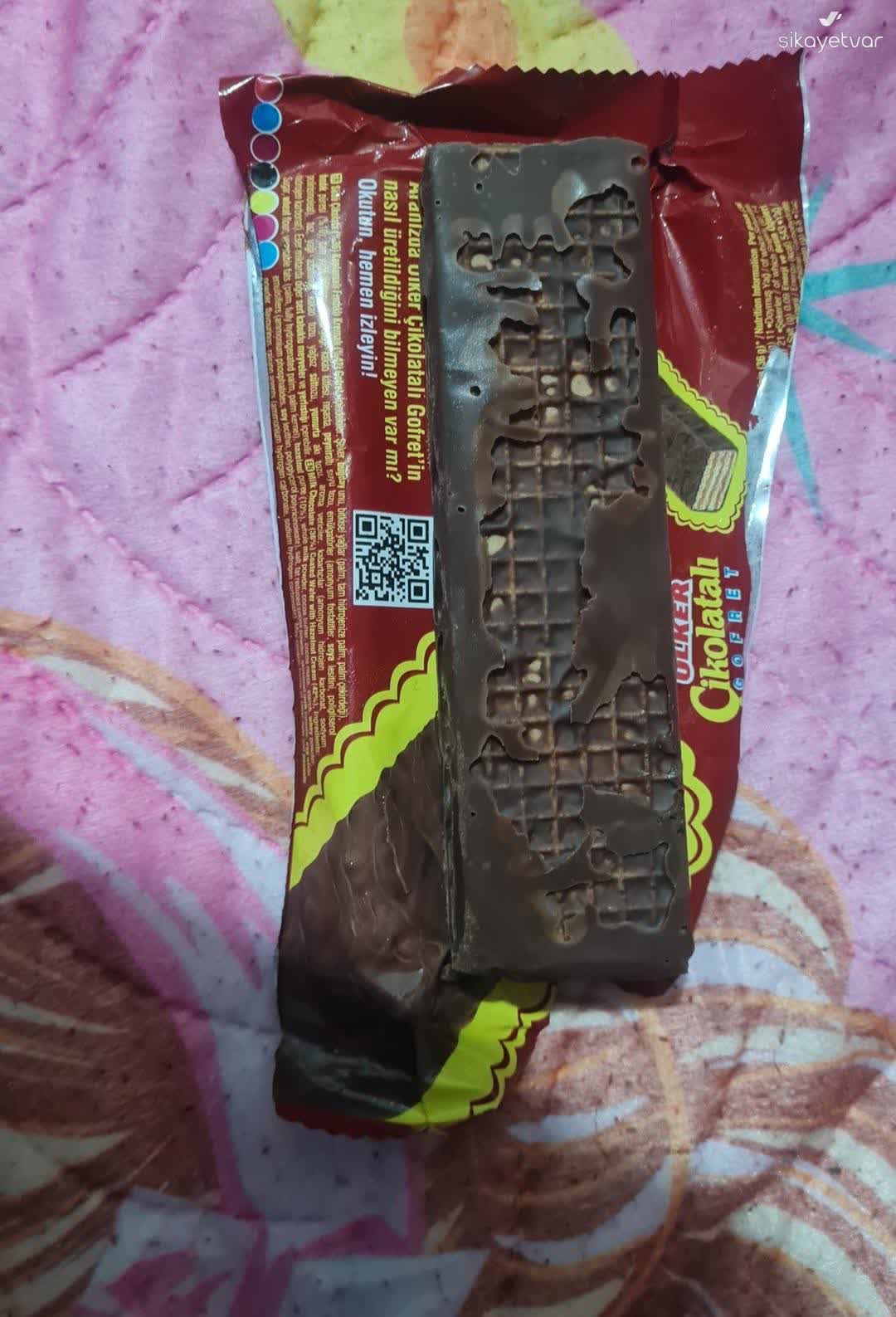 Aldığım Ülker Çikolatalı Gofret Defalarca Erimiş Ve Şekli Bozuk Çıktı ...