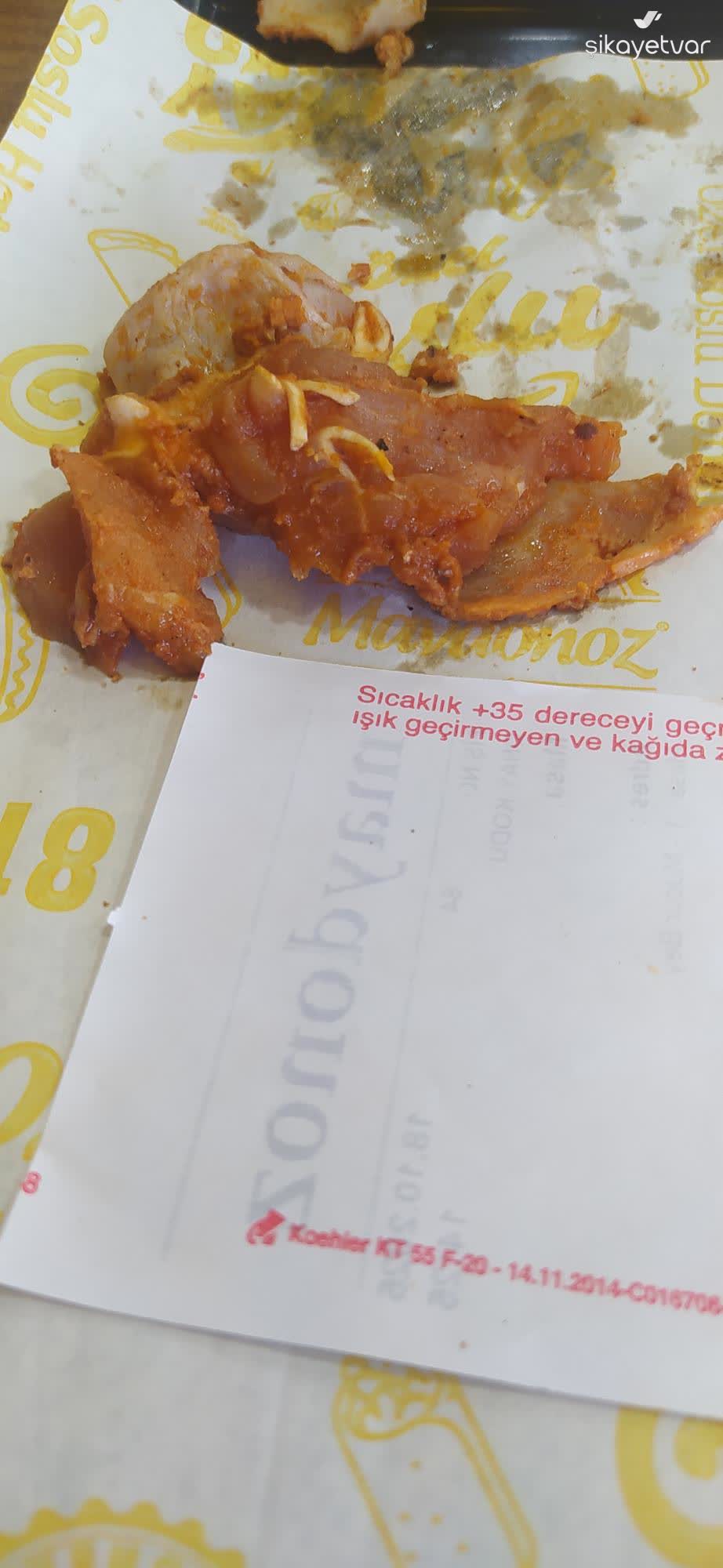 Maydonoz Döner Dönerin İçinden Çiğ Tavuk Parçası Çıktı, Şok Oldum ...